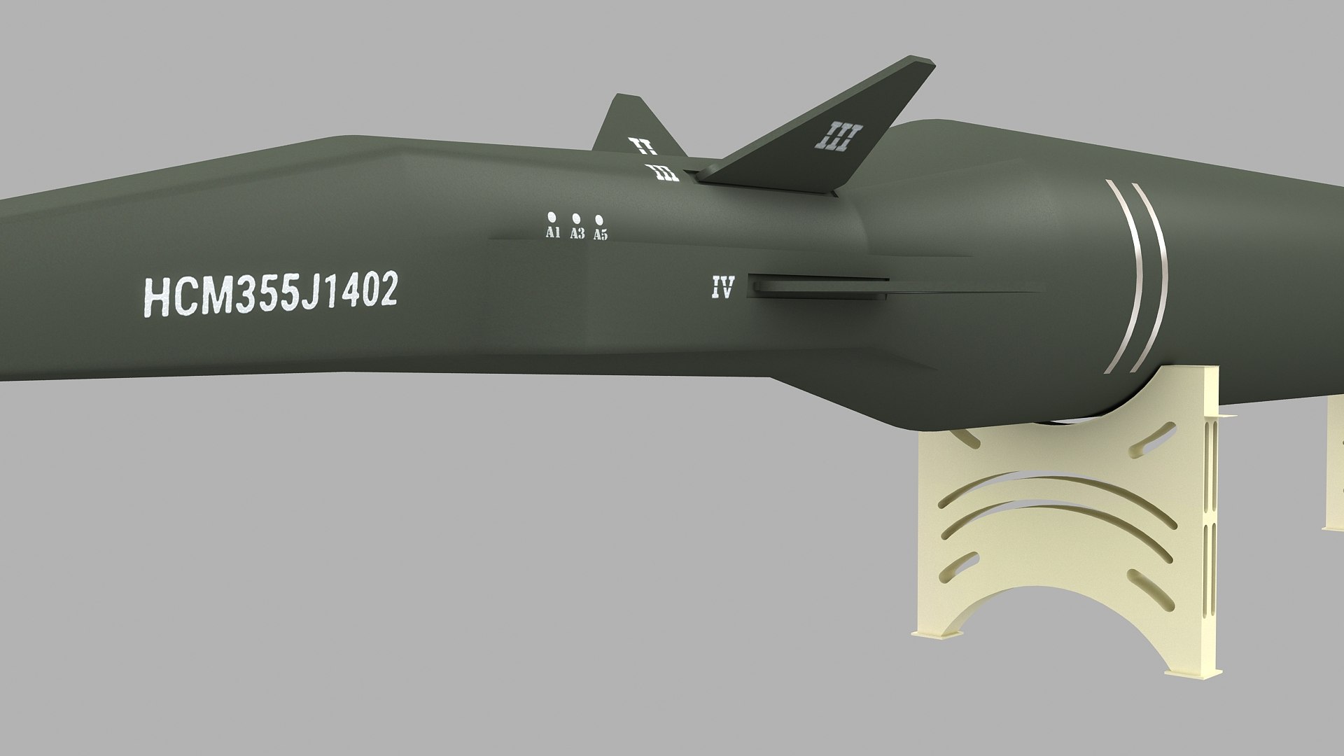 Iran Fattah-02 Hypersonic Missile 3D - TurboSquid 2325059