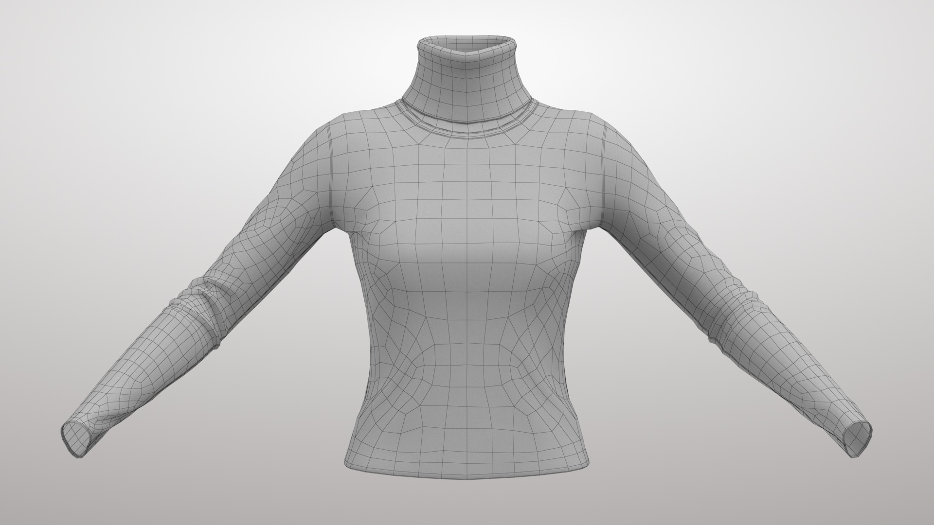 3D Female Pullover 1v Gray PBR - TurboSquid 1895054