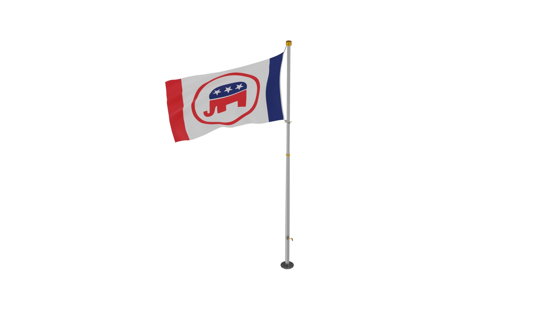 Republican Party GOP Flags Model - TurboSquid 2210565