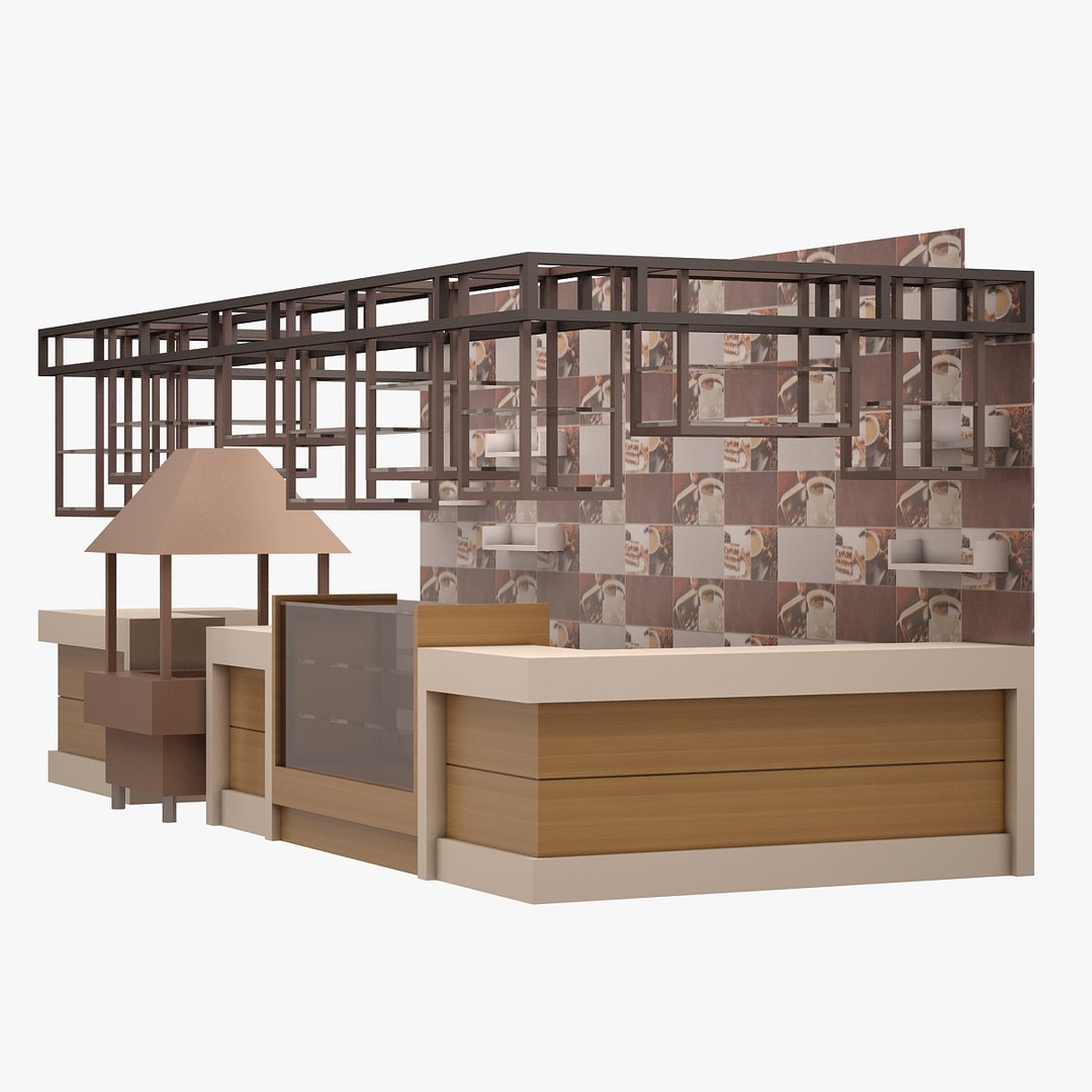 3dsmax cafe bar