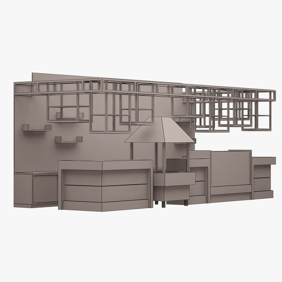 3dsmax cafe bar