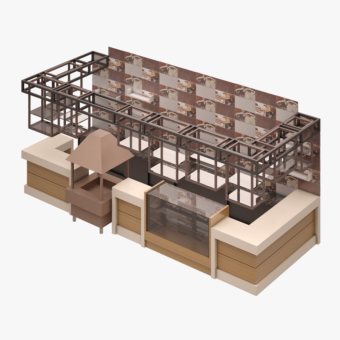3dsmax cafe bar