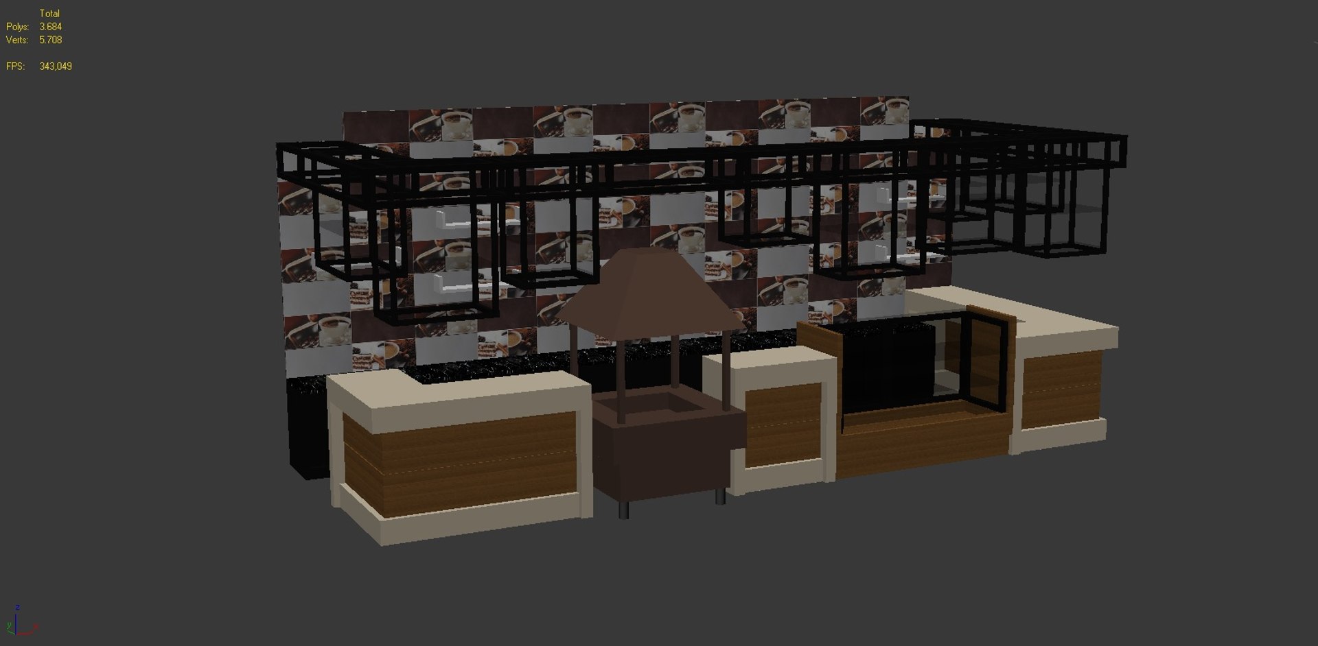 3dsmax cafe bar