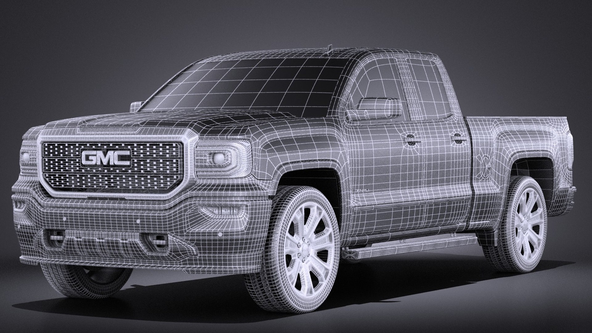 2017 gmc sierra 3d model