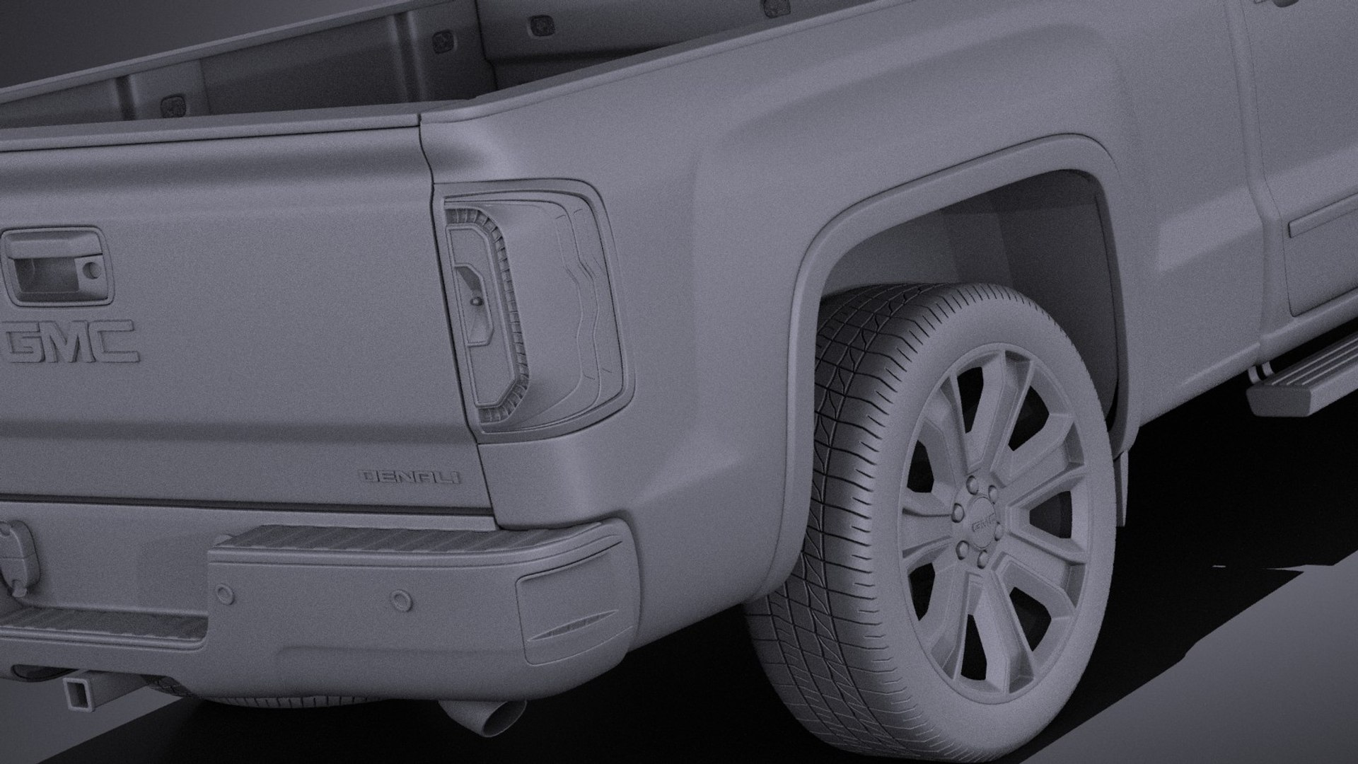 2017 gmc sierra 3d model