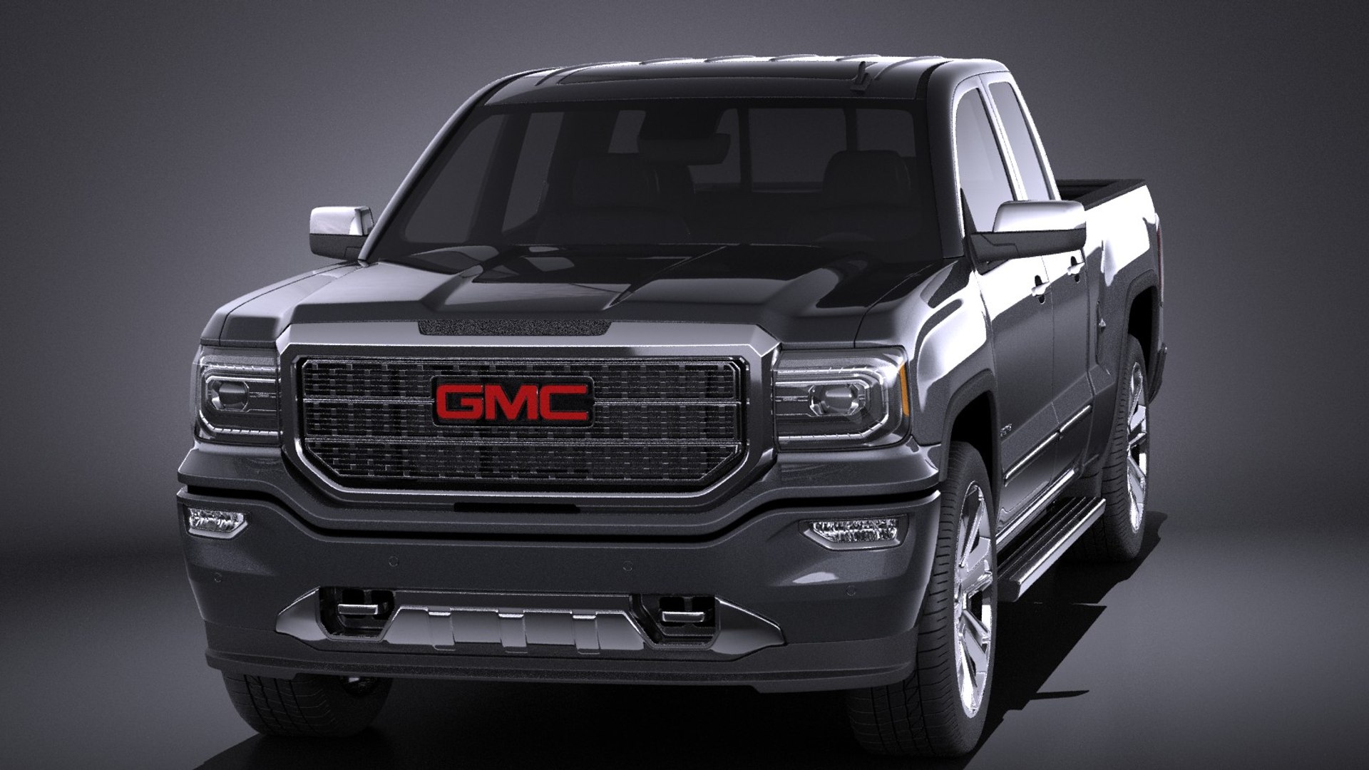 2017 gmc sierra 3d model
