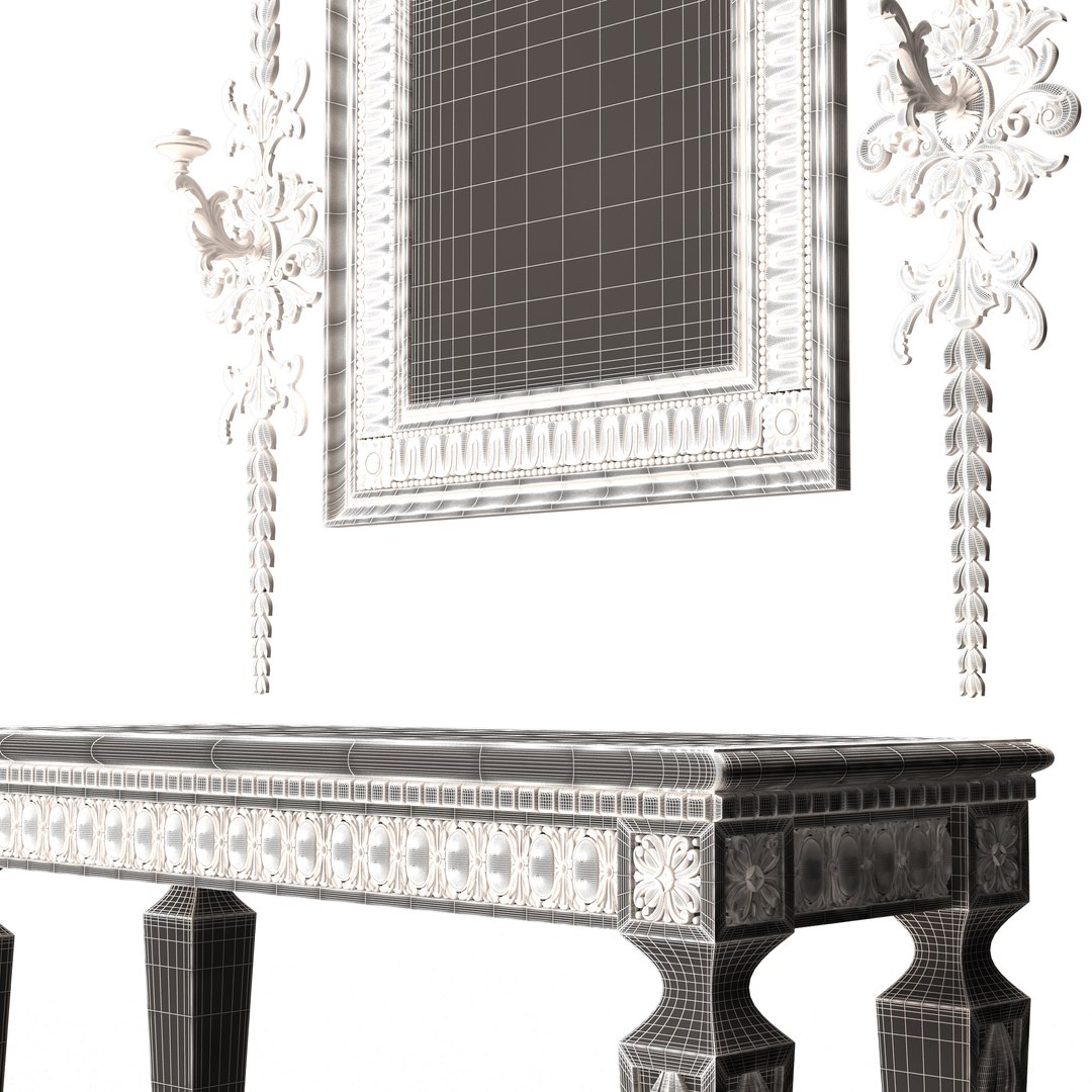 Classic Console Table 011 3D Model - TurboSquid 2326290