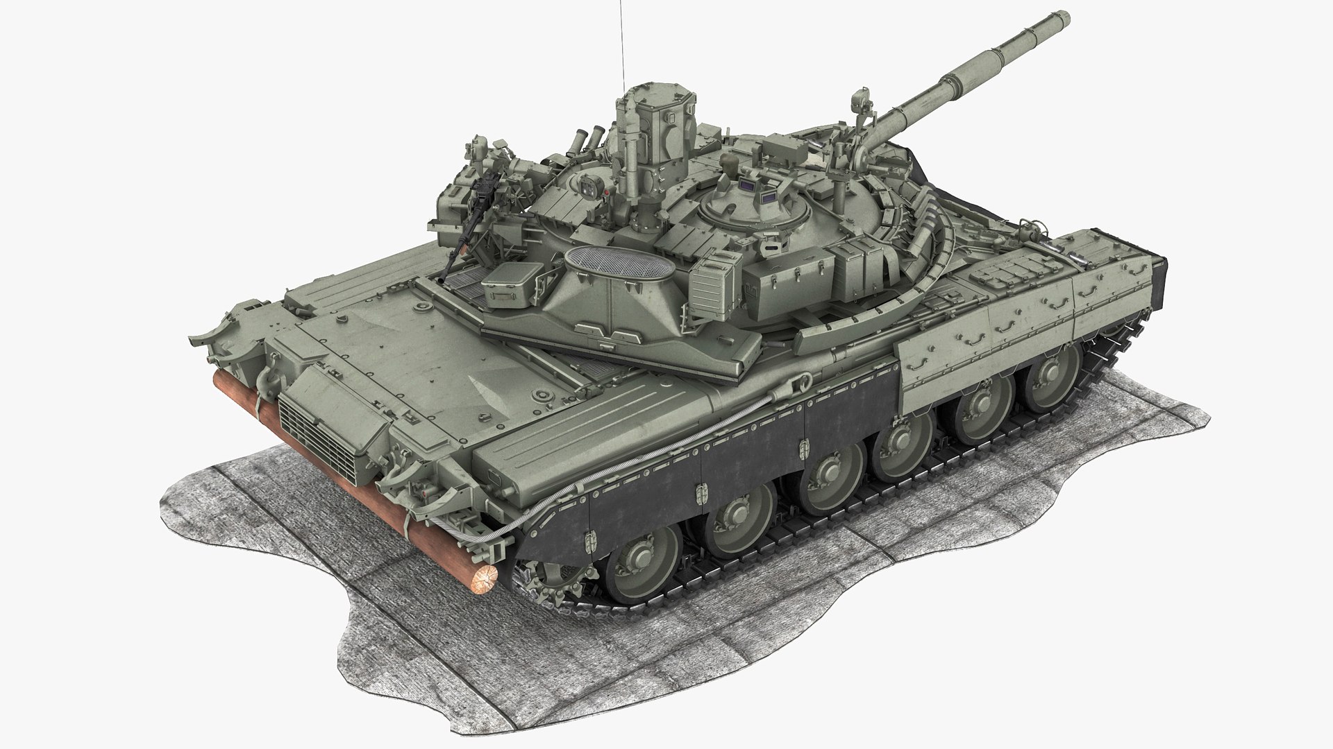 T-80UM1 Main Battle Tank 3D - TurboSquid 2343077