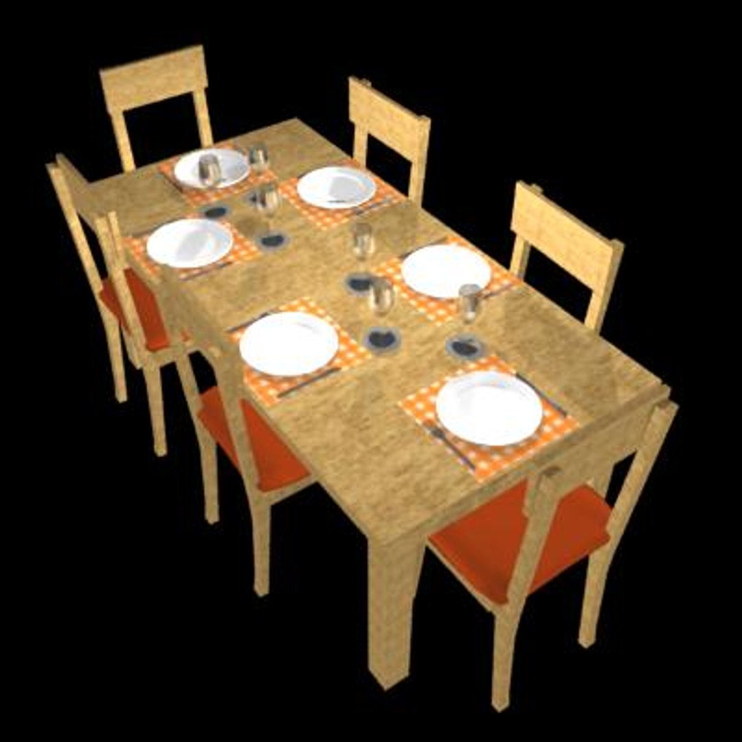 Dining Table 3d Model