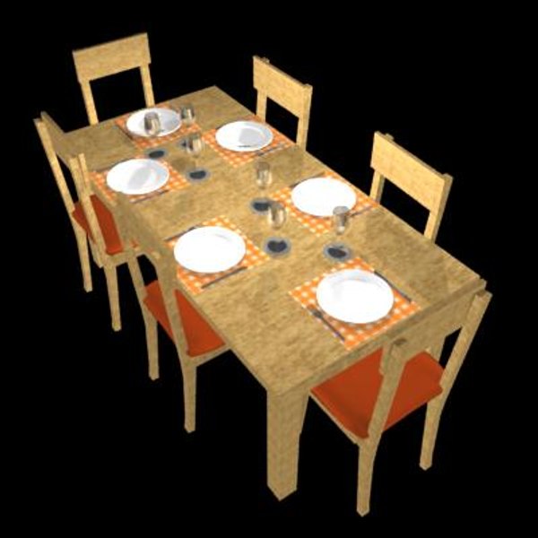 dining table 3d model