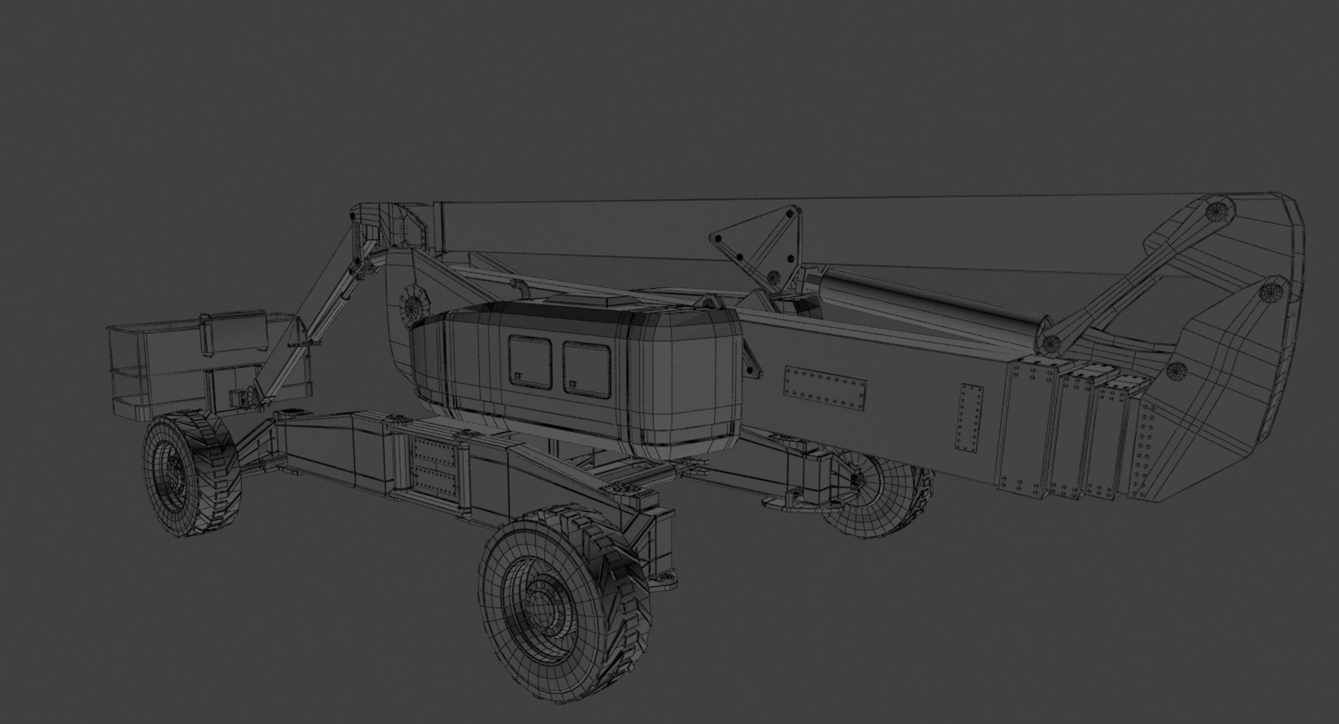 3d Model Aerial Work Platform Genie