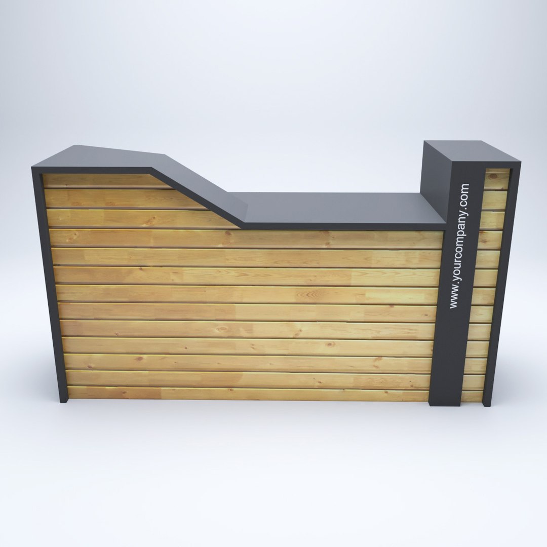 3D Reception Table Desk - TurboSquid 1538720