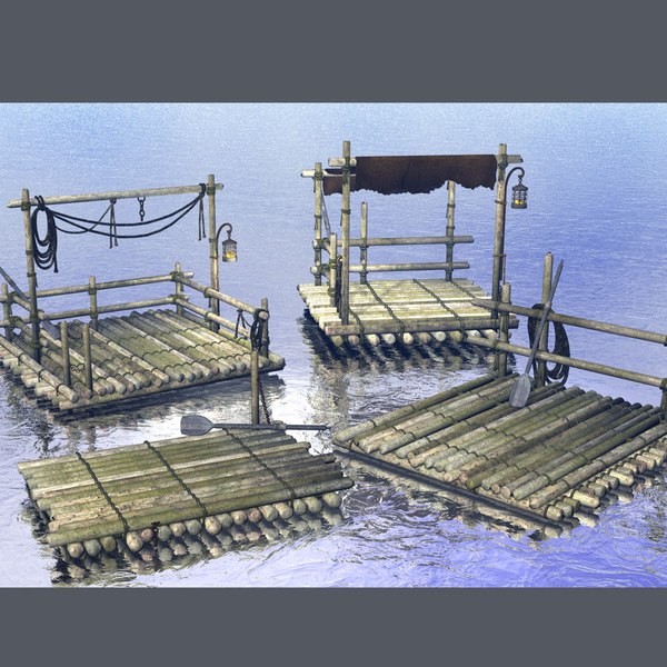 3D Swamp Rafts - TurboSquid 1731588