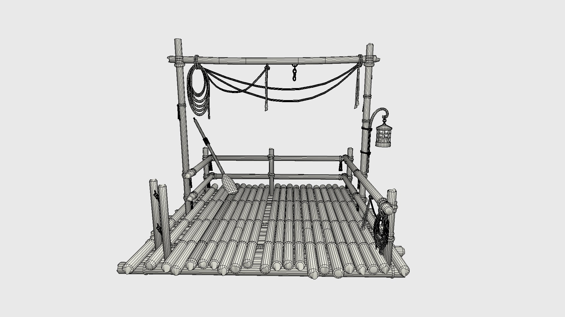 3D Swamp Rafts - TurboSquid 1731588
