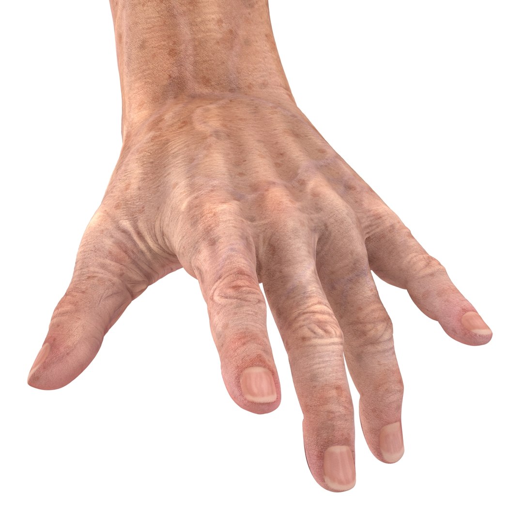 old man hands 3 3d 3ds