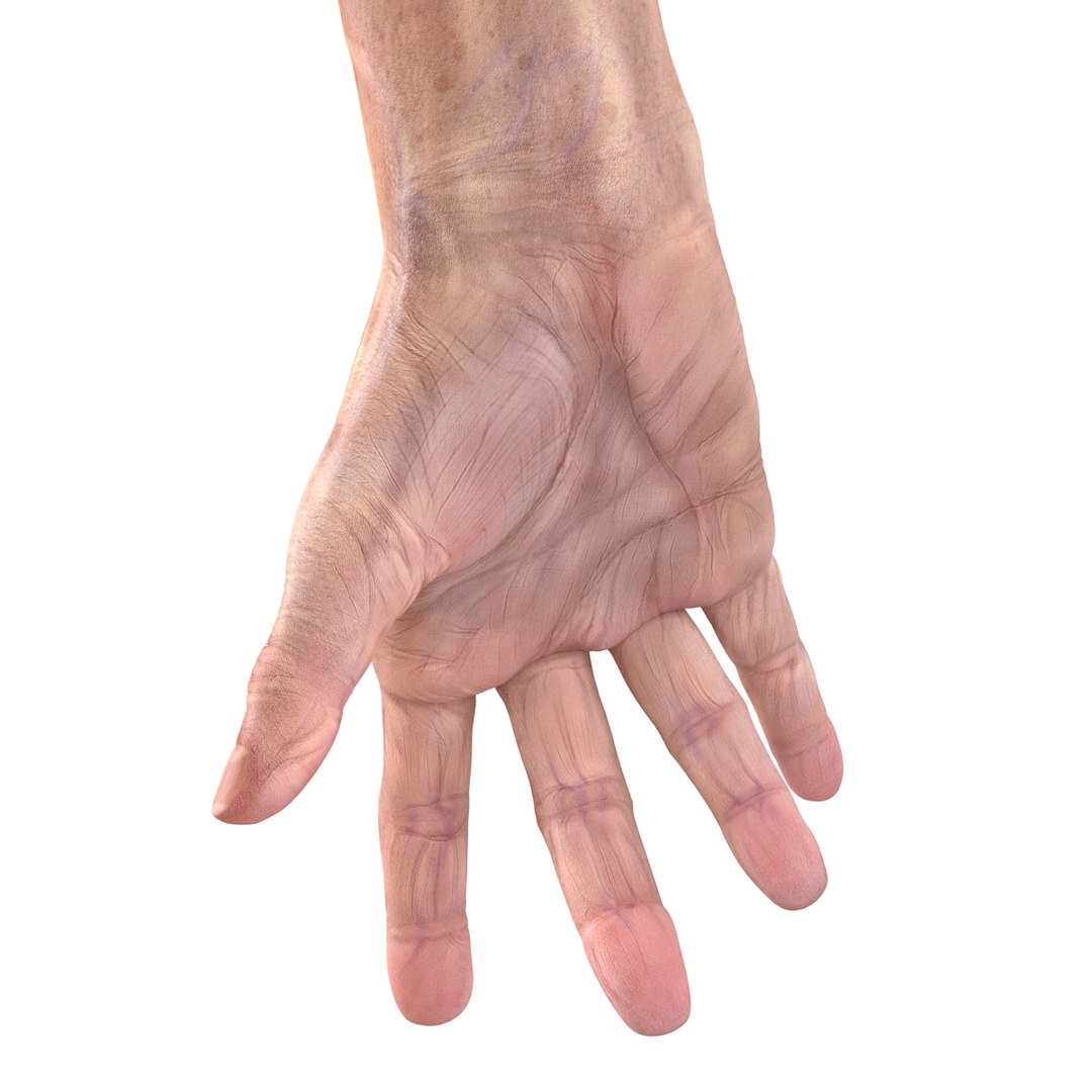 old man hands 3 3d 3ds