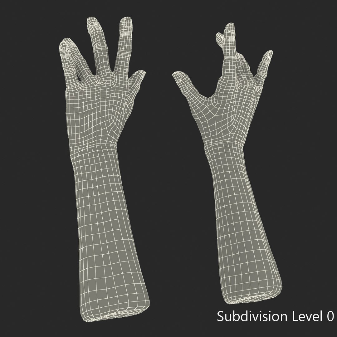 old man hands 3 3d 3ds