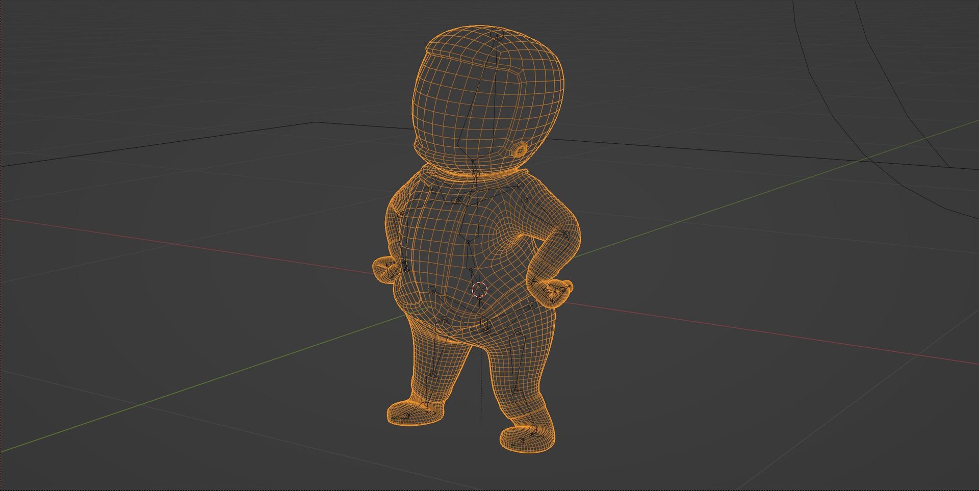 Textured And Rigged Little Cartoon Space Man Scifi Character Model ...