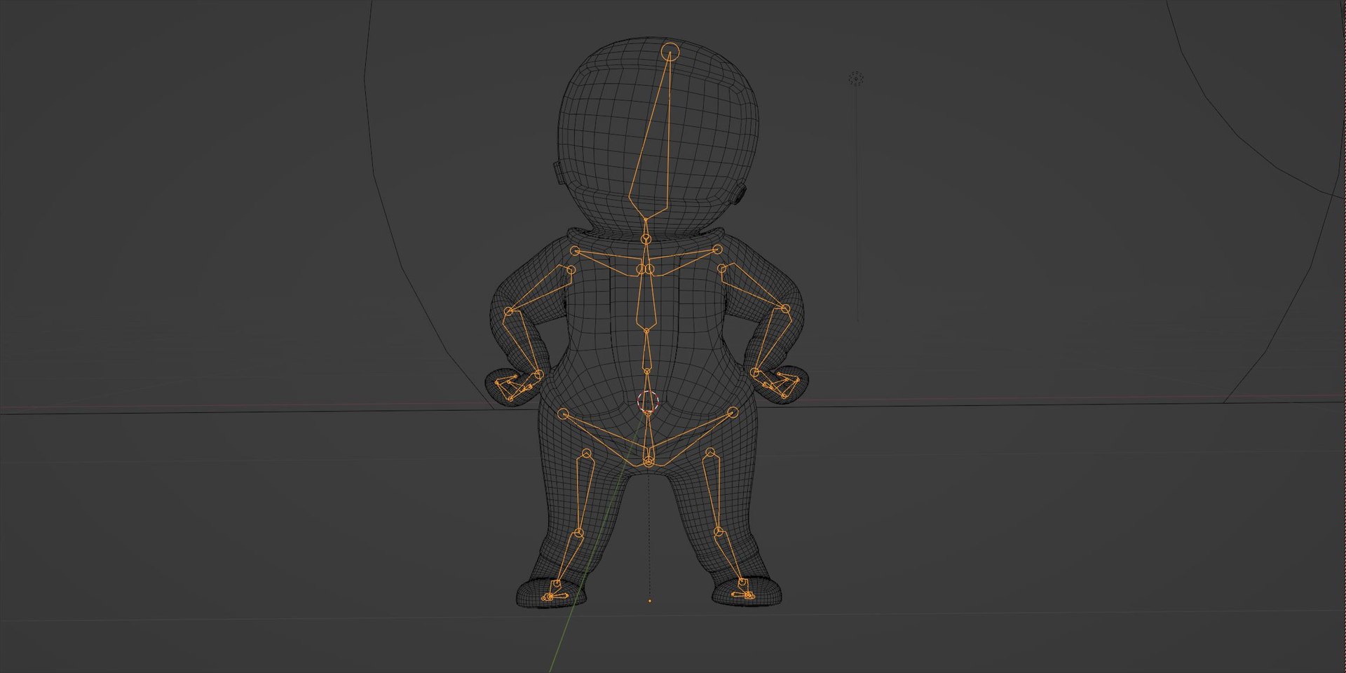 Textured And Rigged Little Cartoon Space Man Scifi Character Model ...