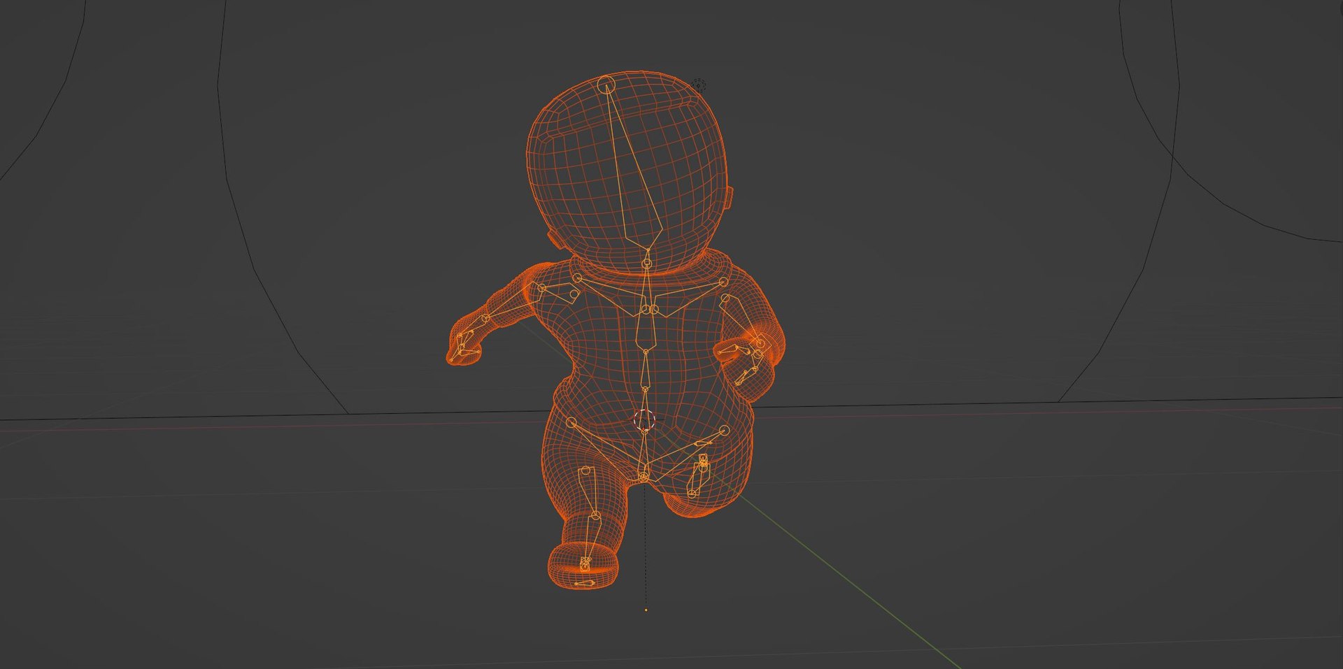 Textured And Rigged Little Cartoon Space Man Scifi Character Model ...