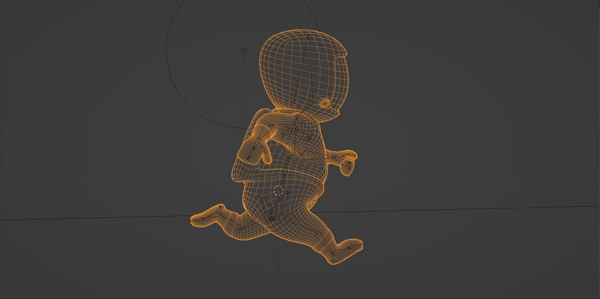 Textured And Rigged Little Cartoon Space Man Scifi Character Model ...