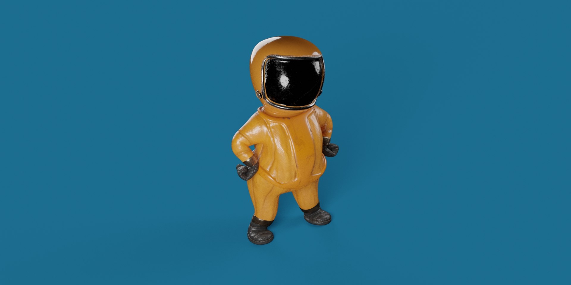 Textured And Rigged Little Cartoon Space Man Scifi Character Model ...