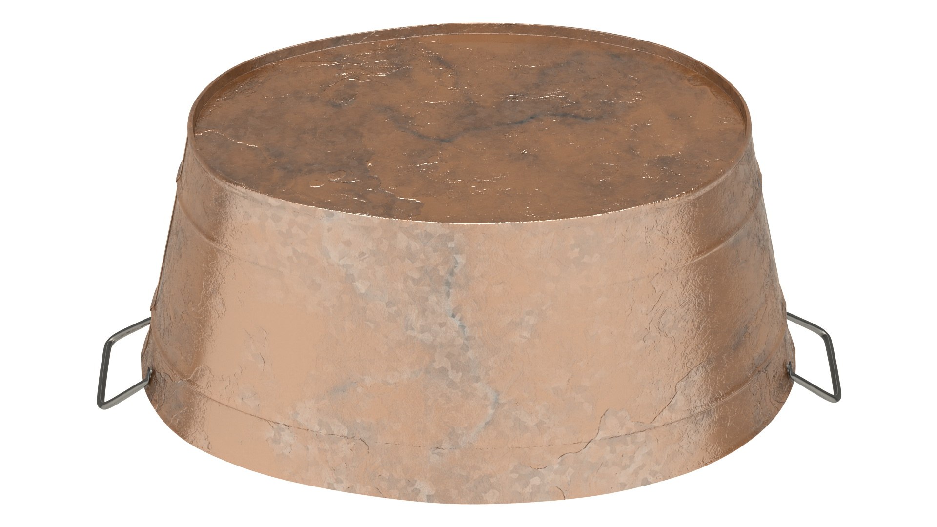 Large Rusty Steel Oval Tub 3D model - TurboSquid 1778859