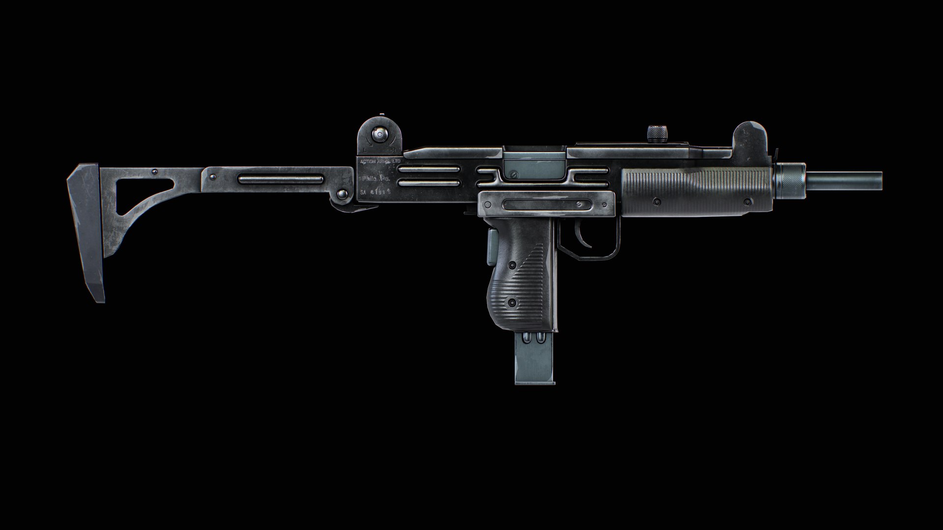 3D UZI - Low Poly - TurboSquid 2033129