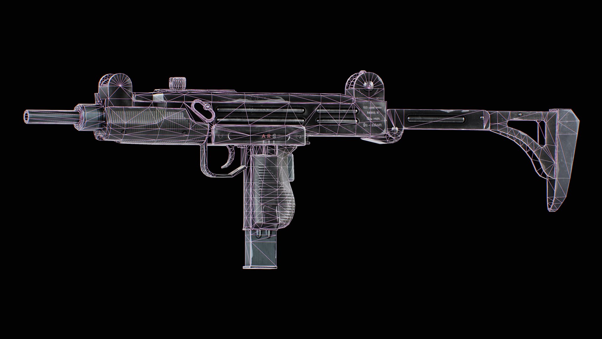 3D UZI - Low Poly - TurboSquid 2033129