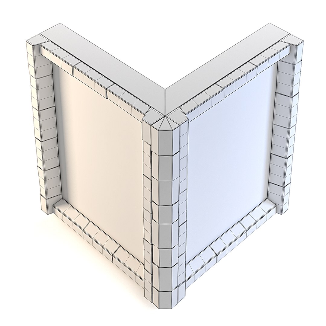 Dungeon Wall Corner Outside 3D - TurboSquid 2291849