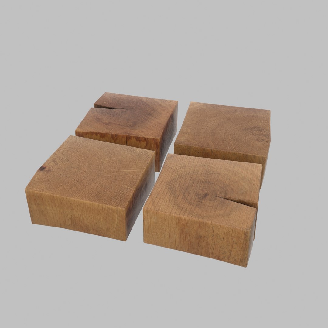 3D Wood Block - TurboSquid 1530257