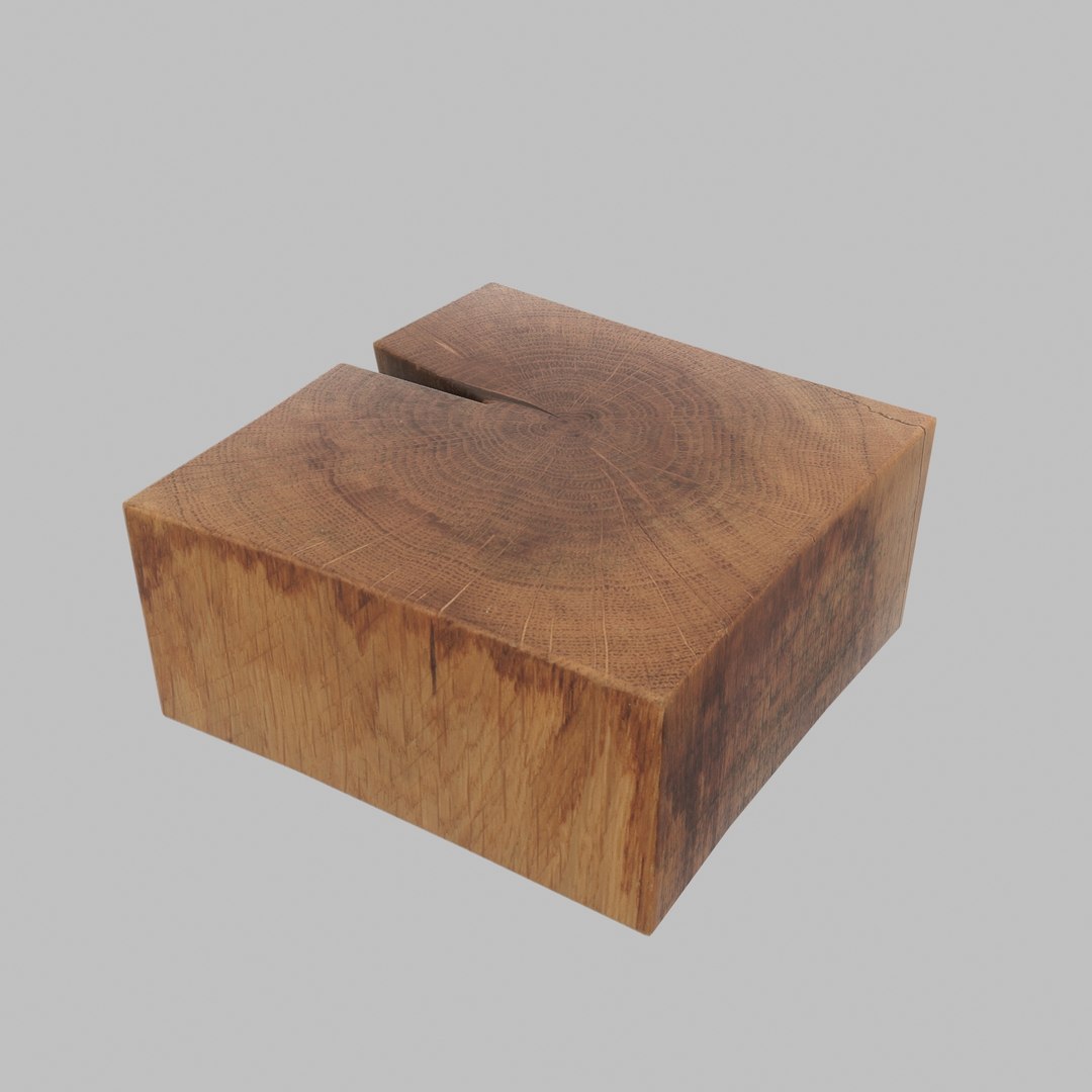 3D Wood Block - TurboSquid 1530257
