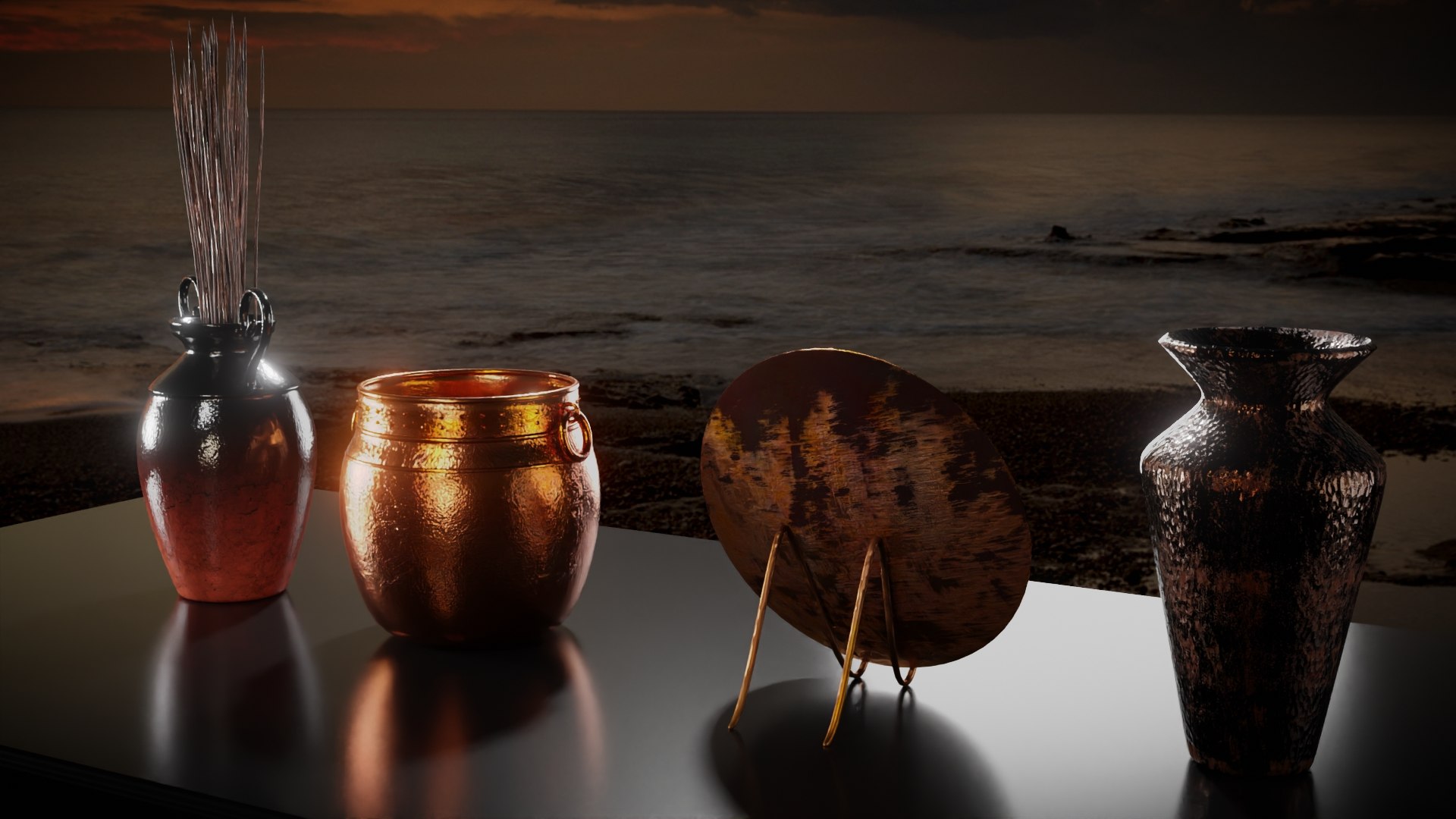 3D Rustic Accent Items 4-Pack A - TurboSquid 1963905