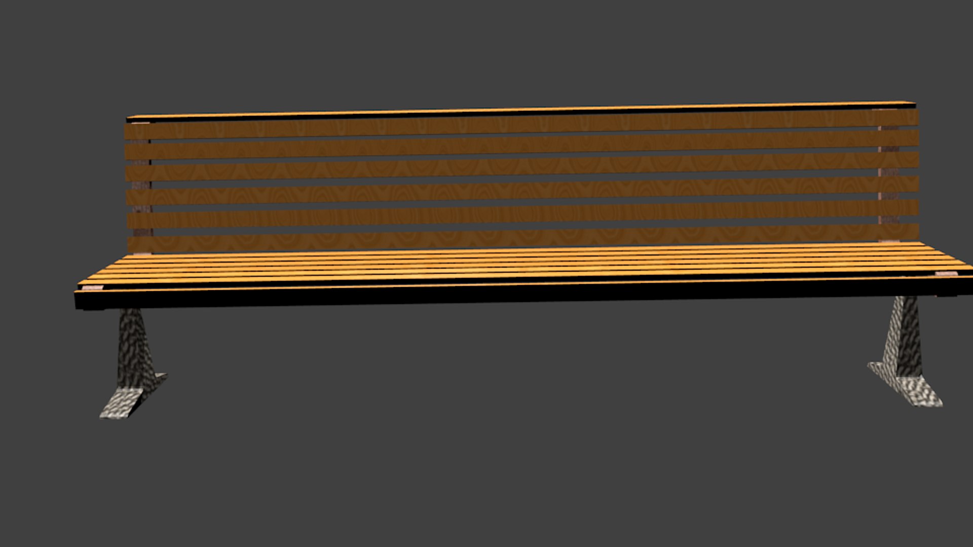 3D street bench - TurboSquid 1376417