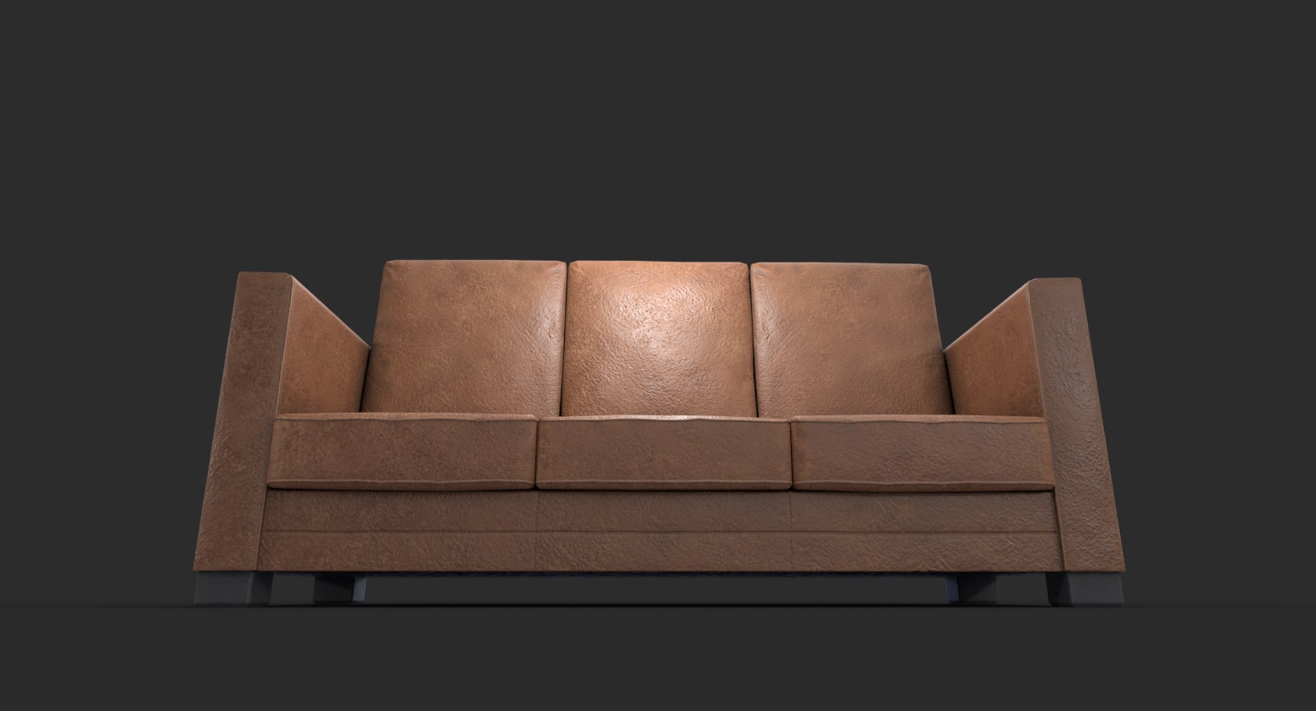 3D Model Leather Sofa - TurboSquid 1254840