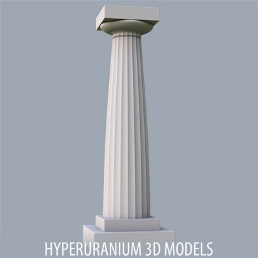 3d Doric Column Model