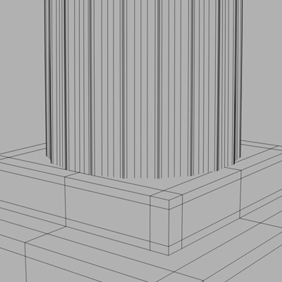 3d Doric Column Model