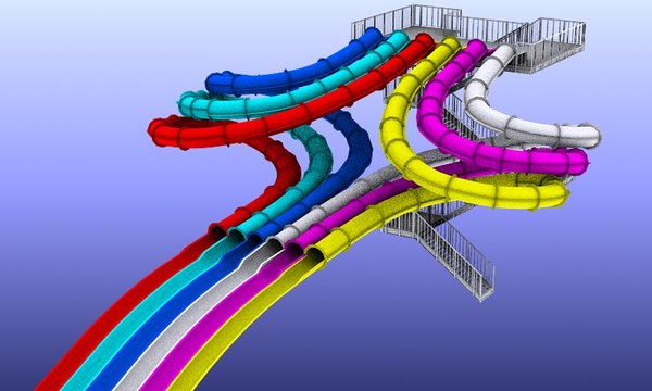 Water Slide 3D Models for Download | TurboSquid