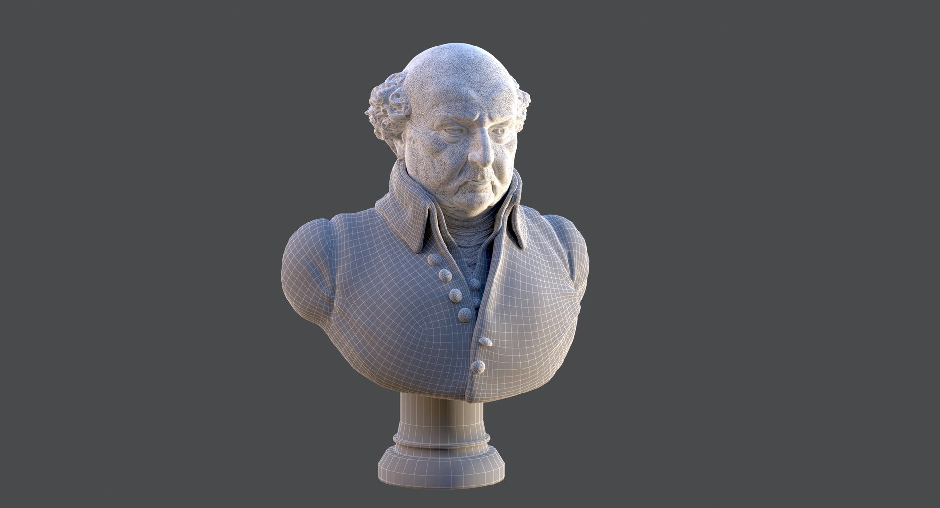John adams president bust 3D model - TurboSquid 1354856
