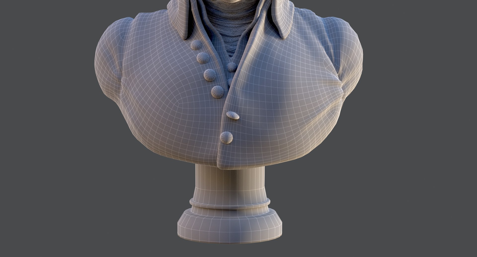 John adams president bust 3D model - TurboSquid 1354856