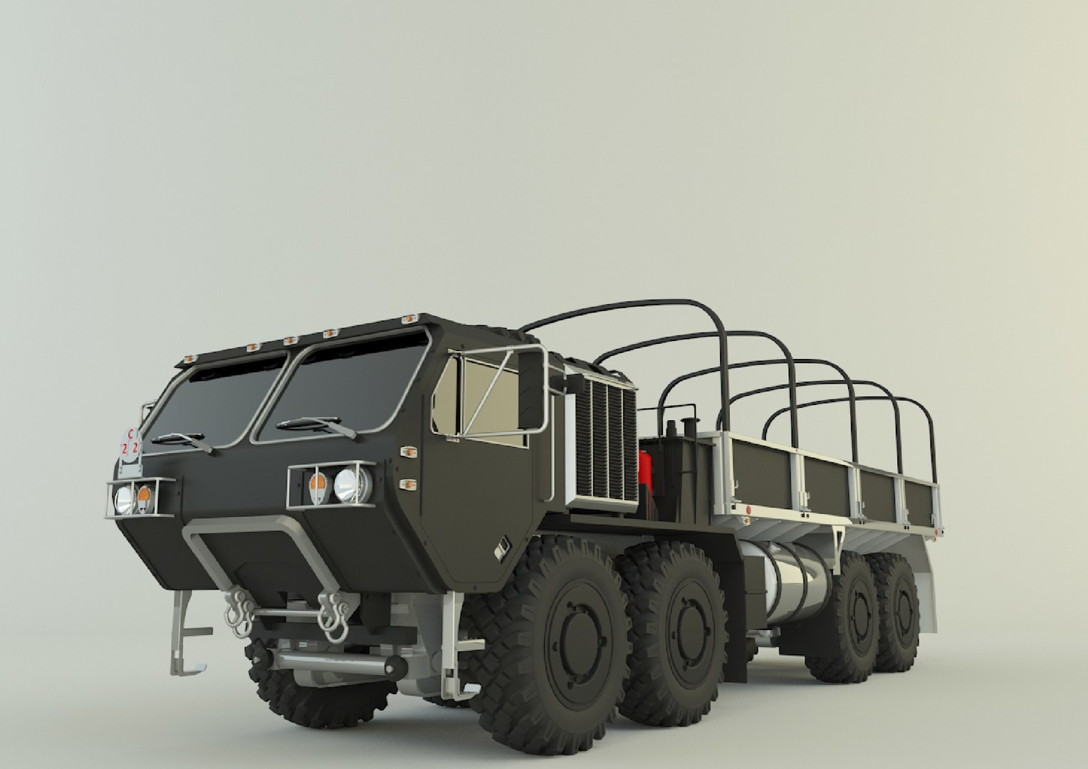 3D HEMTT A4 CARGO TRUCK Model - TurboSquid 2062612
