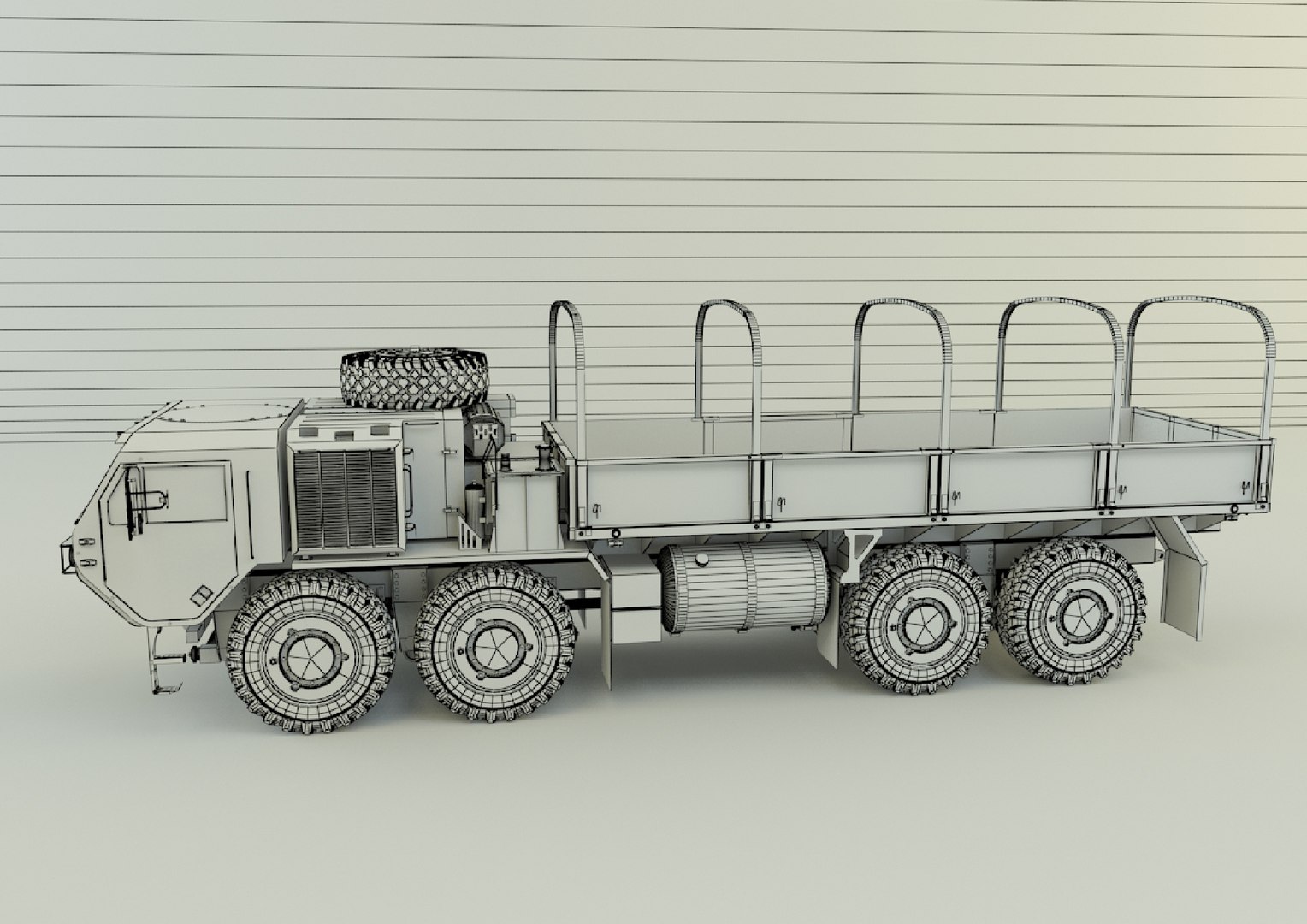 3D HEMTT A4 CARGO TRUCK Model - TurboSquid 2062612