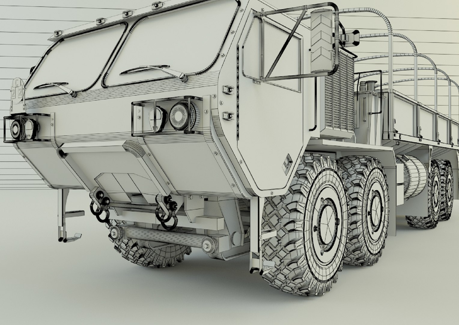 3D HEMTT A4 CARGO TRUCK model - TurboSquid 2062612