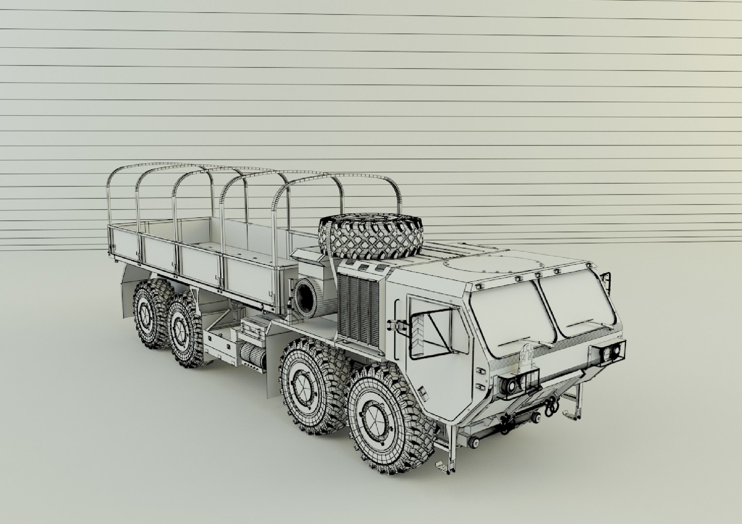 3D HEMTT A4 CARGO TRUCK Model - TurboSquid 2062612