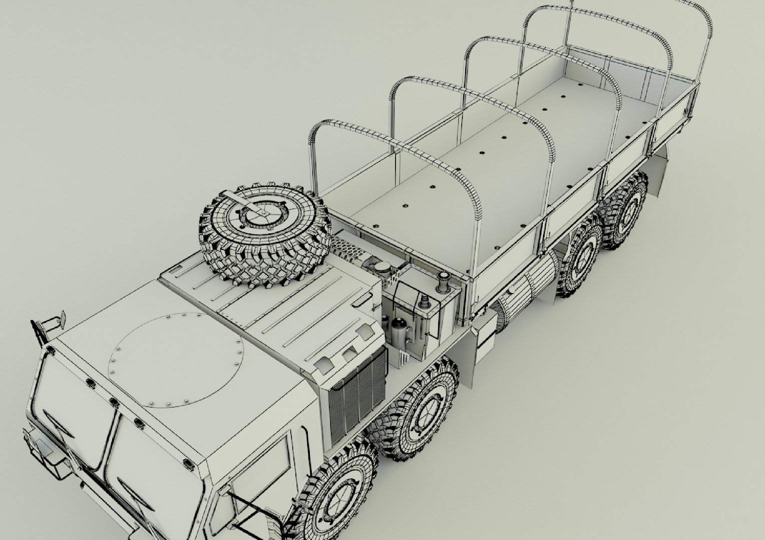 3D HEMTT A4 CARGO TRUCK model - TurboSquid 2062612