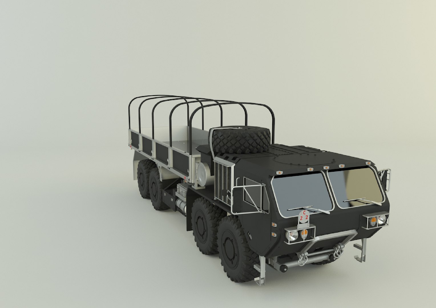 3D HEMTT A4 CARGO TRUCK Model - TurboSquid 2062612