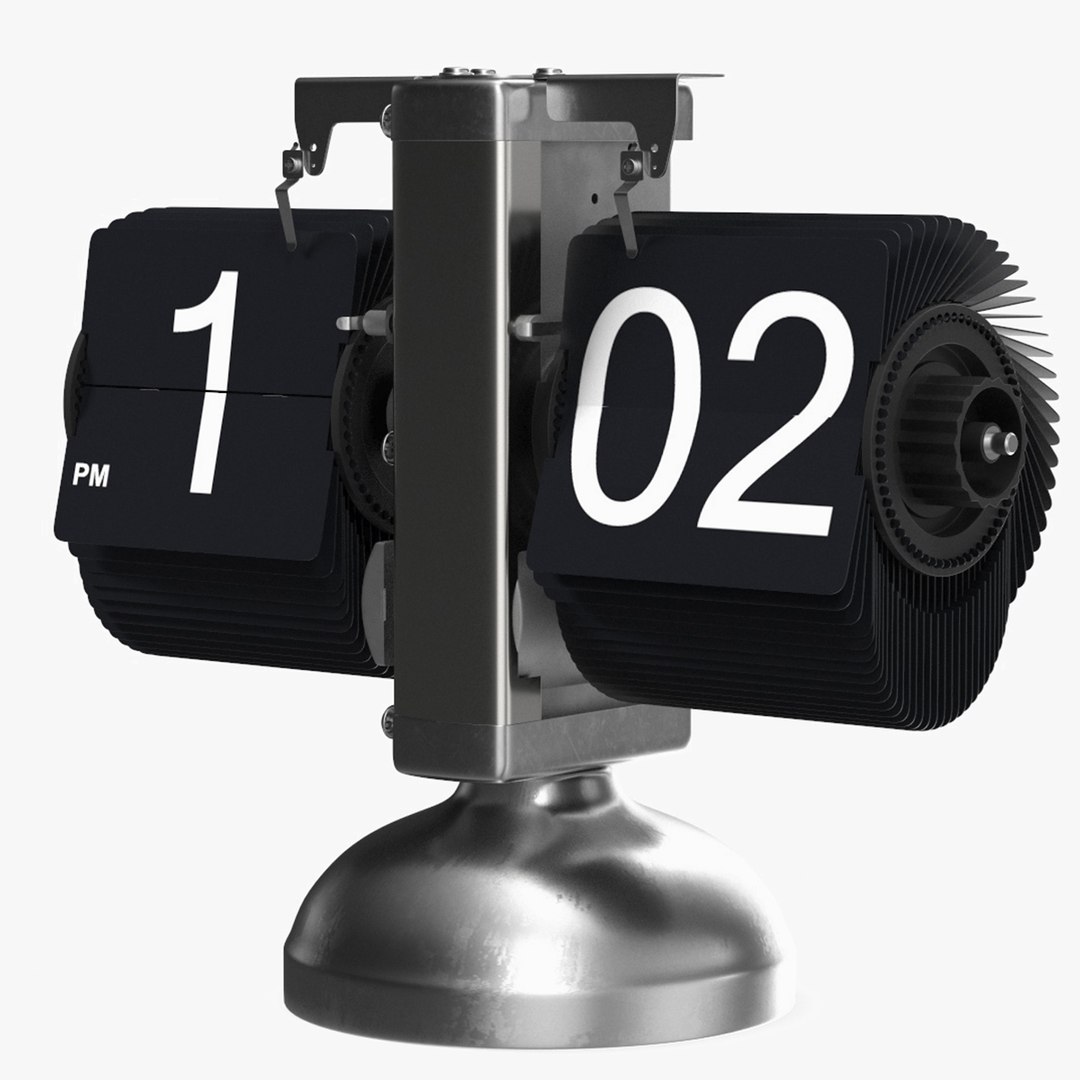 Animated Flip Clock Rigged For Cinema 4D 3D Model - TurboSquid 1882738
