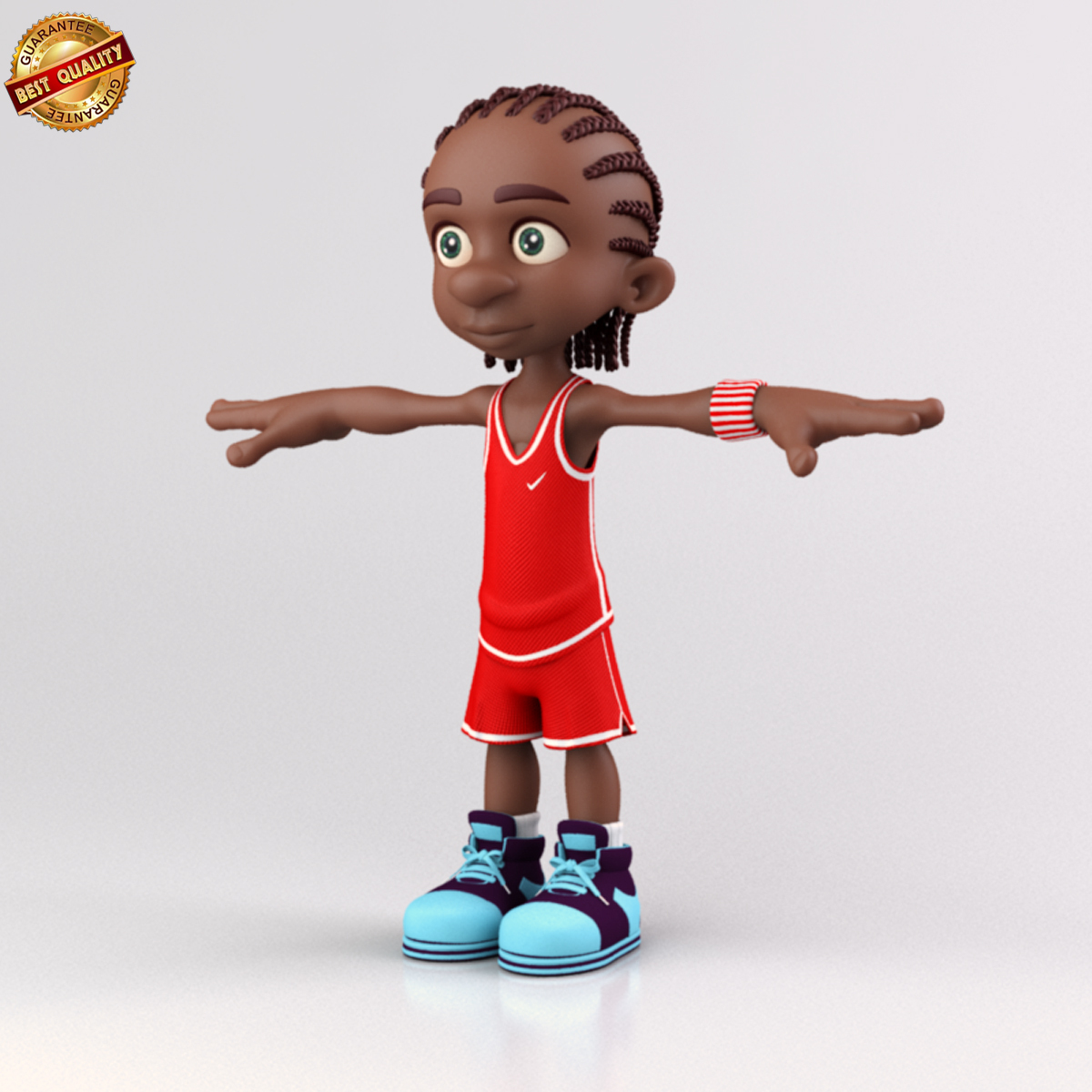 3d model boy african