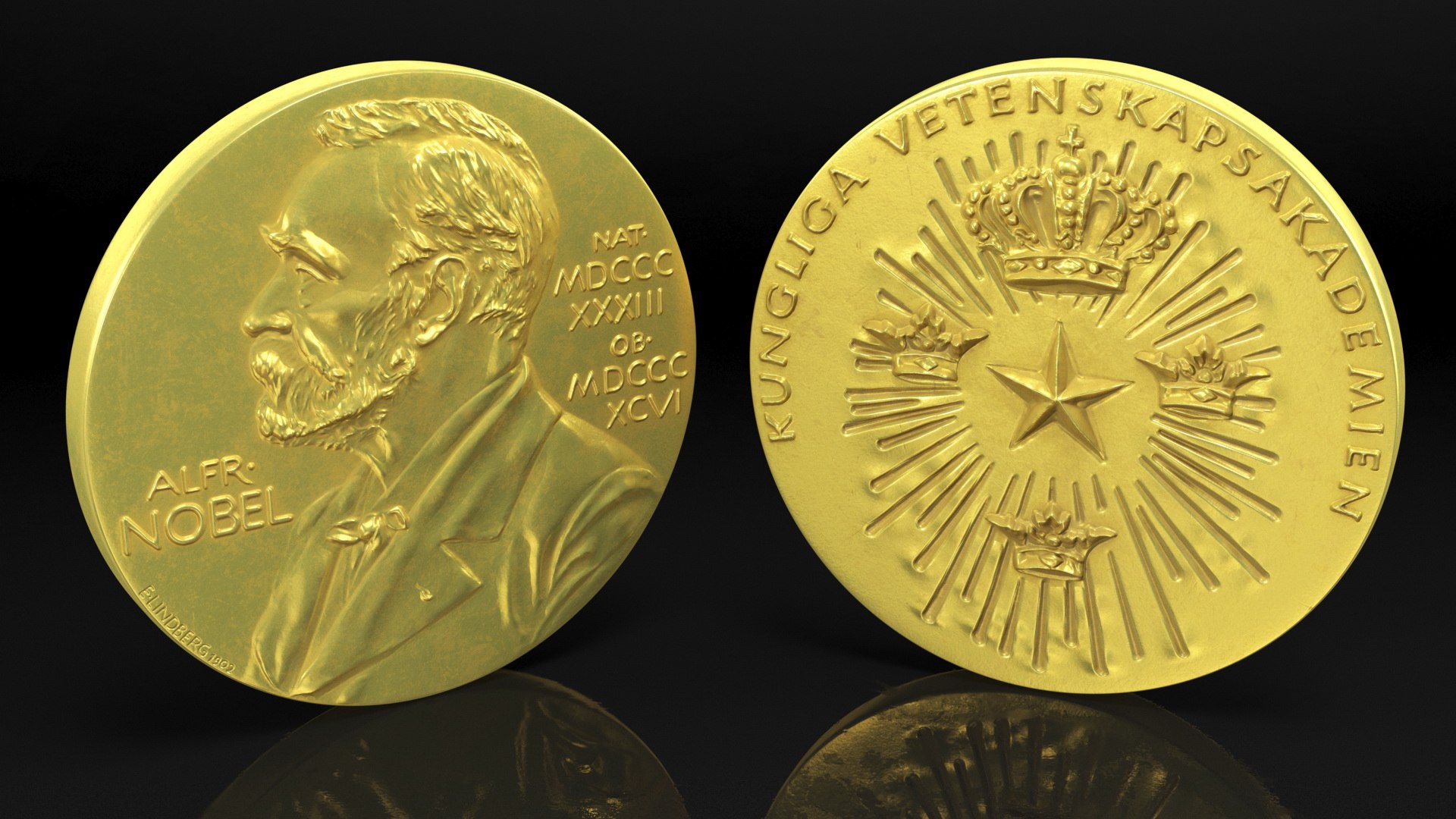 3D Economics Nobel Prize - TurboSquid 1851751