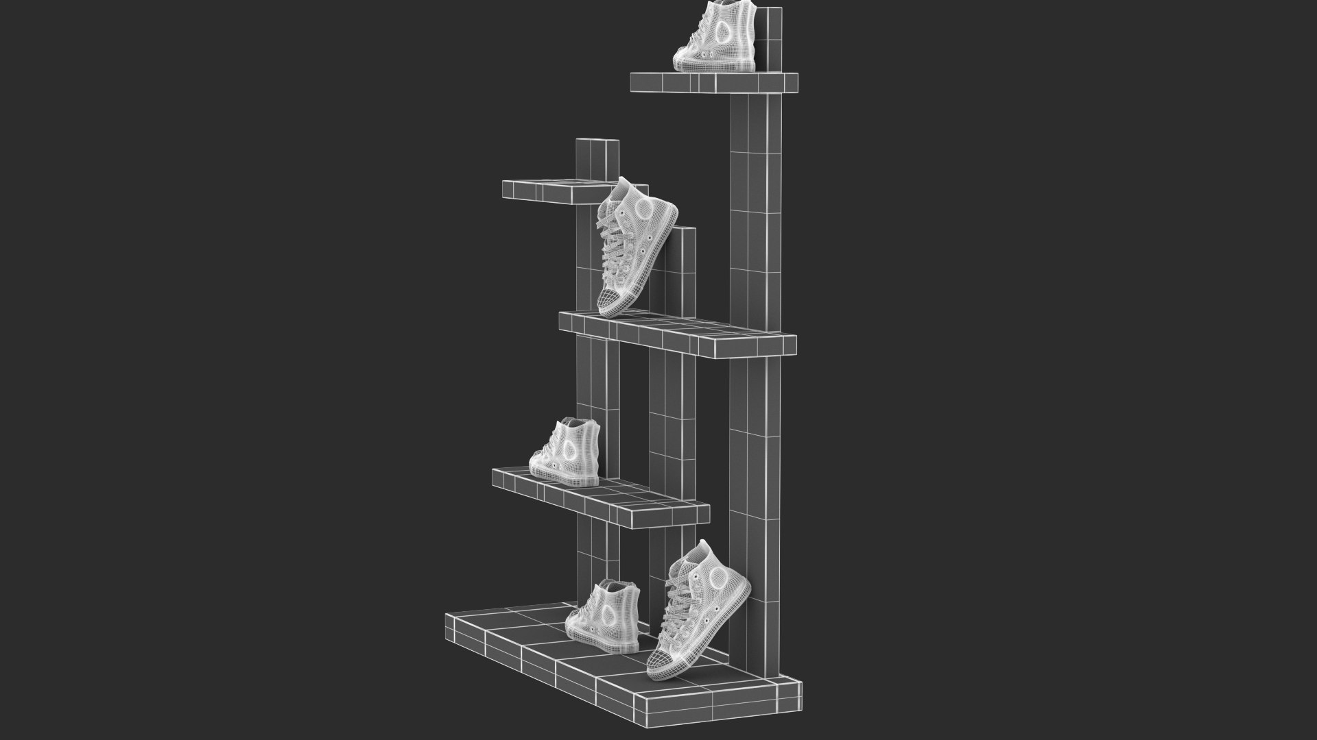Shoeware Sneakers Display 3D Model - TurboSquid 2016465